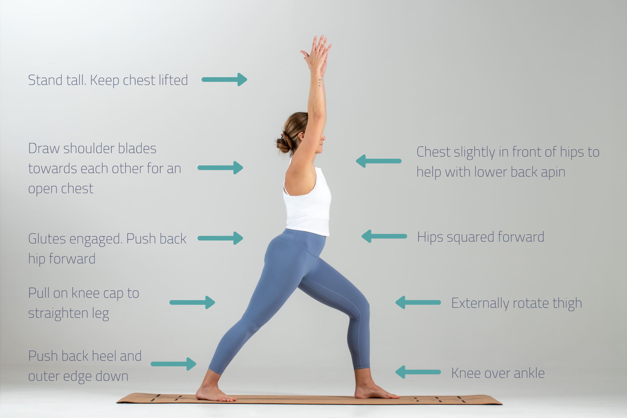 Warrior 1 Pose For Beginners |Your go-to- Guide for improved stability ...